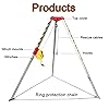 Confined Space Tripod,Rope Rescue Tripod ,With Winch, Pulley, Carabiner ...