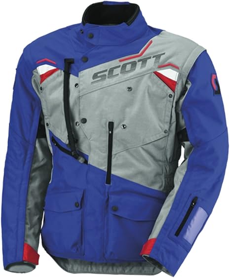 Scott Dual RAID TP Motorcycle Jacket Grey/Blue 2015 Size:L (50/52 ...