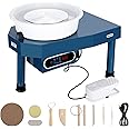 Amazon.com: Huanyu Pottery Wheel Ceramic Machine 30 cm with Foot Pedal ...