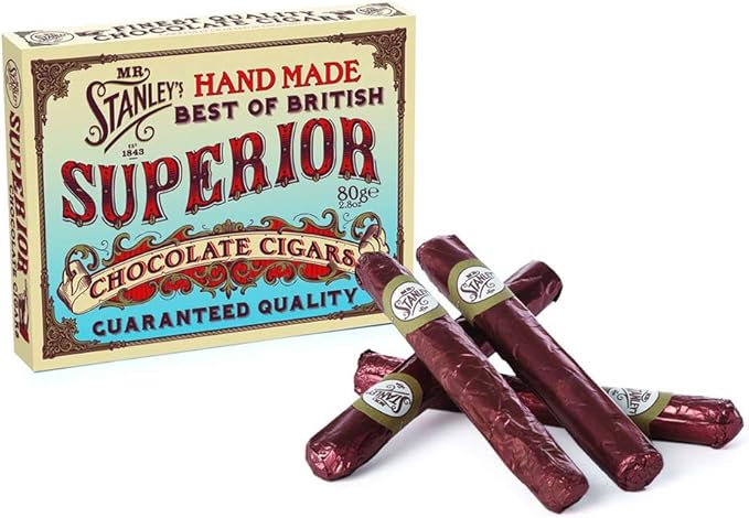 Mr Stanley's Milk Chocolate Cigars Gift Box, 80g: Amazon.co.uk: Grocery
