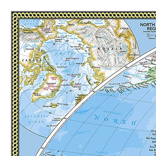 National Geographic World Wall Map - Classic - Laminated (Poster Size ...