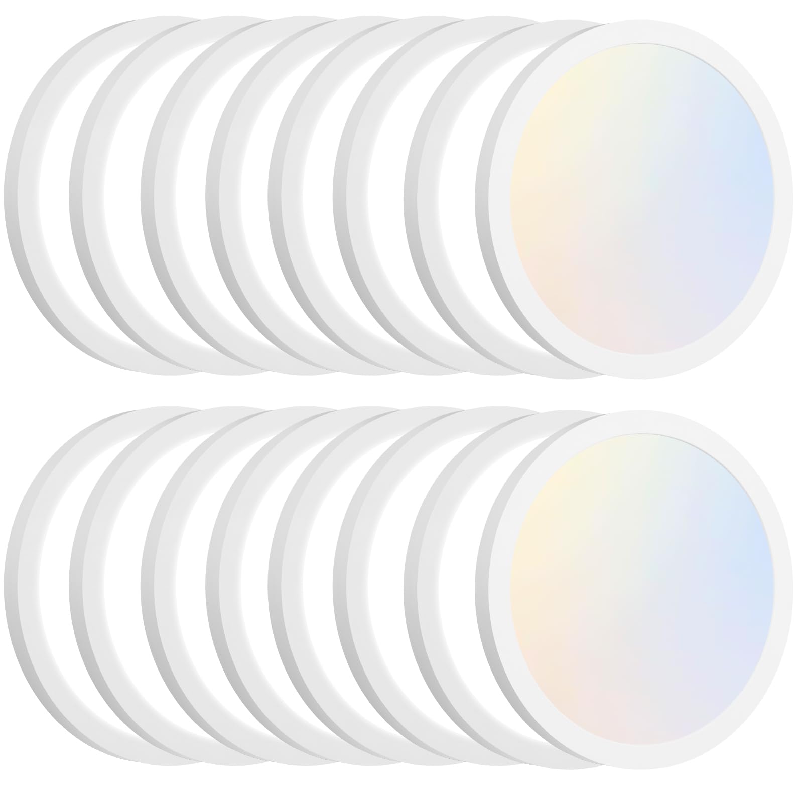 Brightever Flush Mount LED Ceiling Light White, 3 Color Temperature in ...