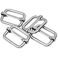 Amazon.com: CooBigo 25 Pack 1 Inch Metal Adjustable Slide Buckles Tri ...