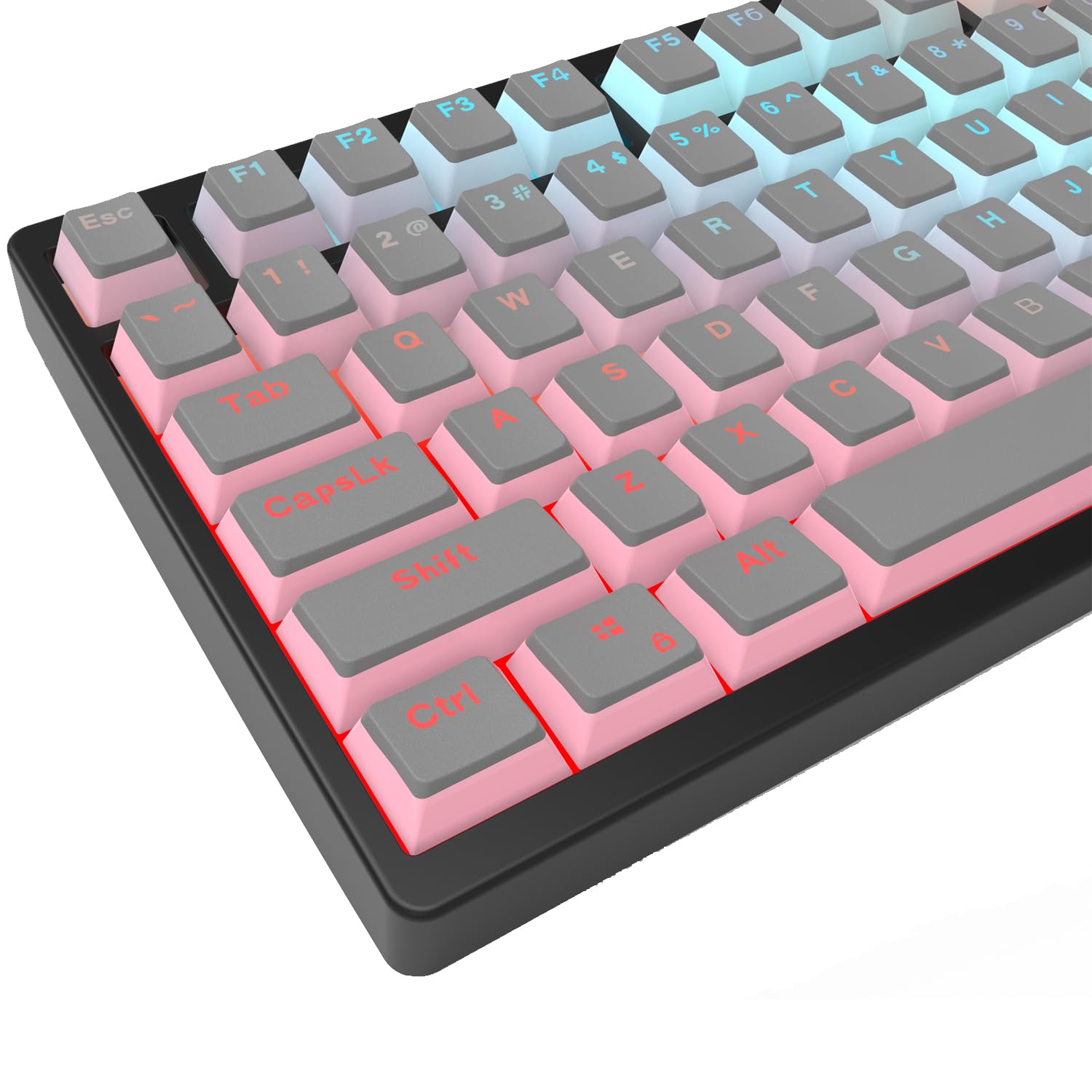 Mua Pudding Keycaps, PBT Keyboard Keycaps 129 Keys Set Custom Keycap ...