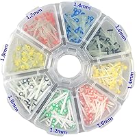 DENTASOP 200 piezas de poste de fibra de vidrio de cuarzo restaurador ...