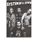 Amazon.com: PSIMET System of A Down Poster Music Wall Art Canvas for ...