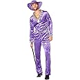 Amazon.com: 80s Purple Pimp Suit Men's Costume Medium 38-40 : Clothing ...