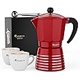 Amazon.com: RAINBEAN Moka Pot 6 Cup Set, 11 oz / 300ml Stovetop ...