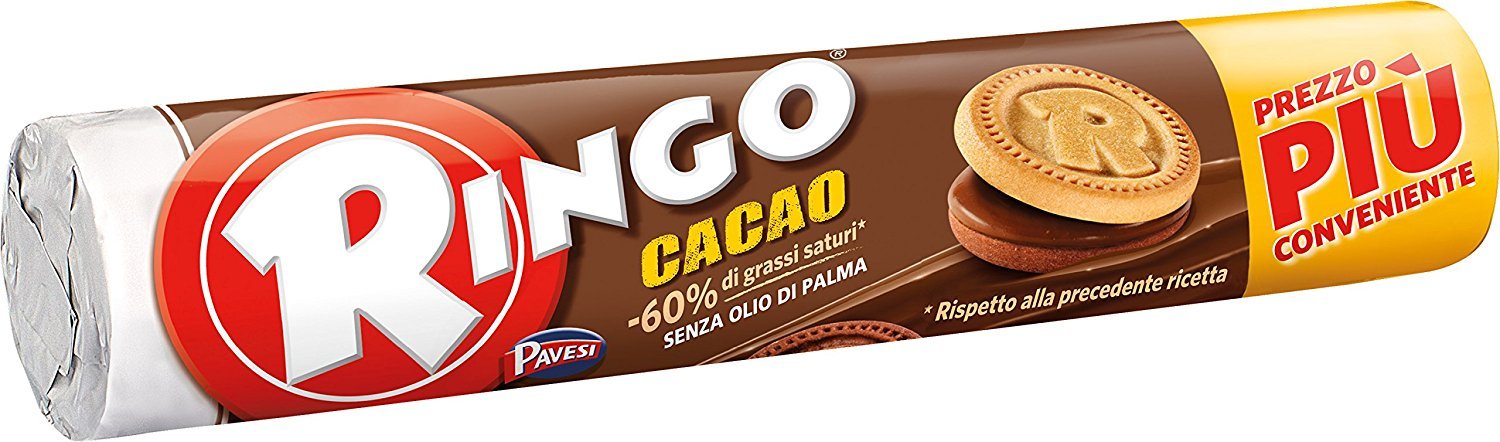 Ringo Pavesi Cacao Cookies Tube: Amazon.com: Grocery & Gourmet Food