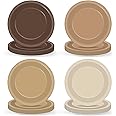 Amazon.com: 50Pcs Brown Paper Plates 9 Inch Gradient Brown Color Plates ...
