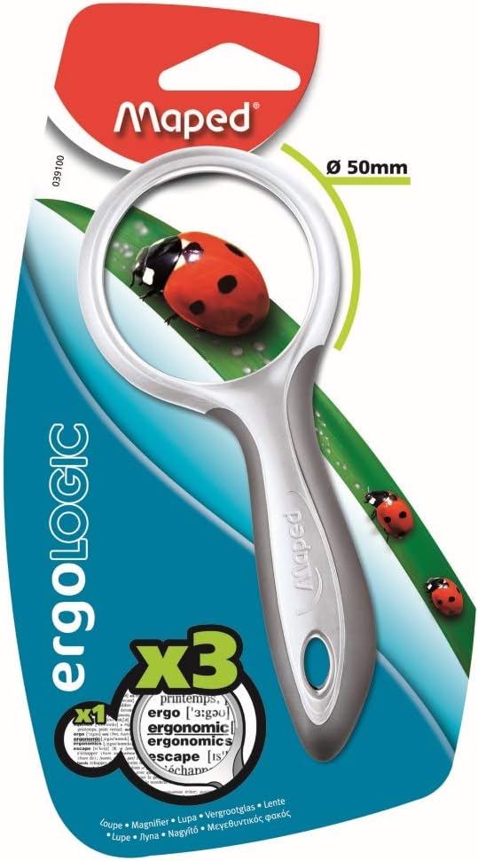 Maped Magnifying Glass 50 mm Diameter Assorted Colour in Blister Pack ...