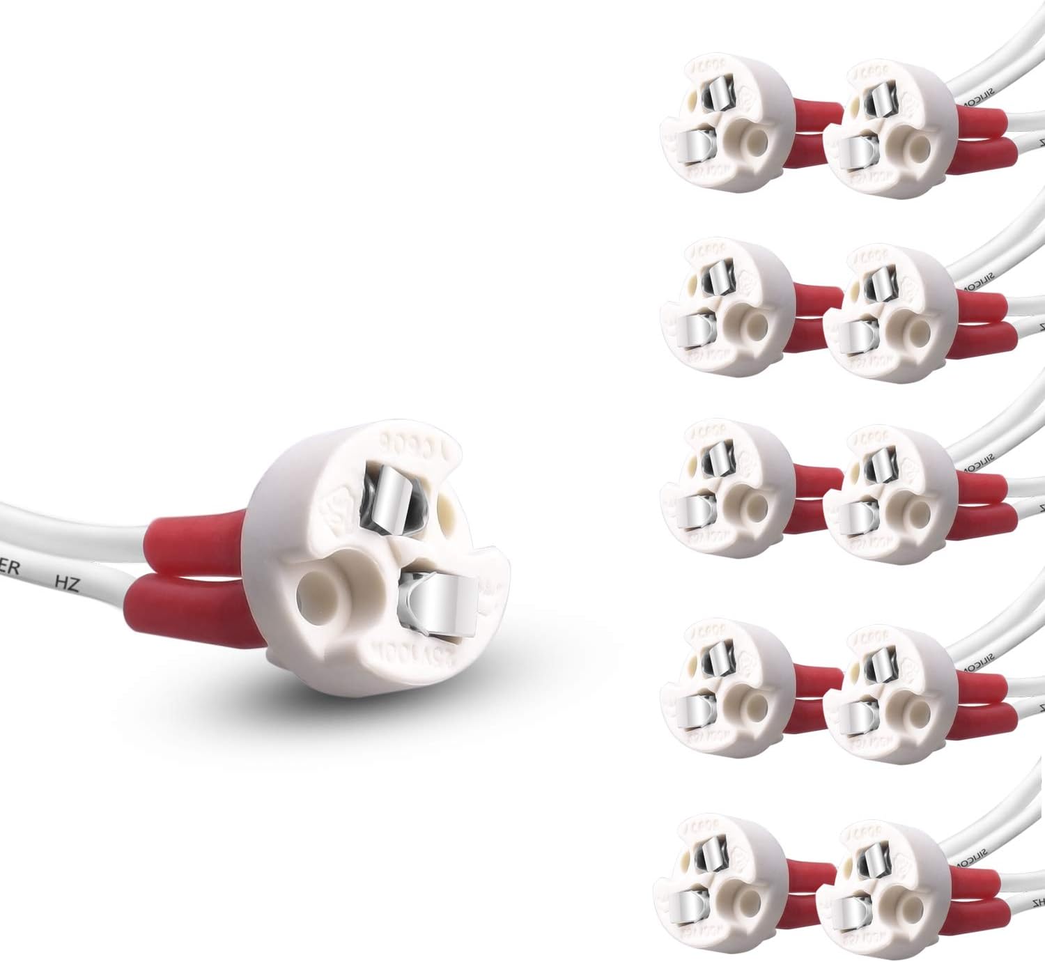 Rayhoo G4 LED Bulb Socket Halogen MR11 Base Ceremic Lamp Holder Socket ...