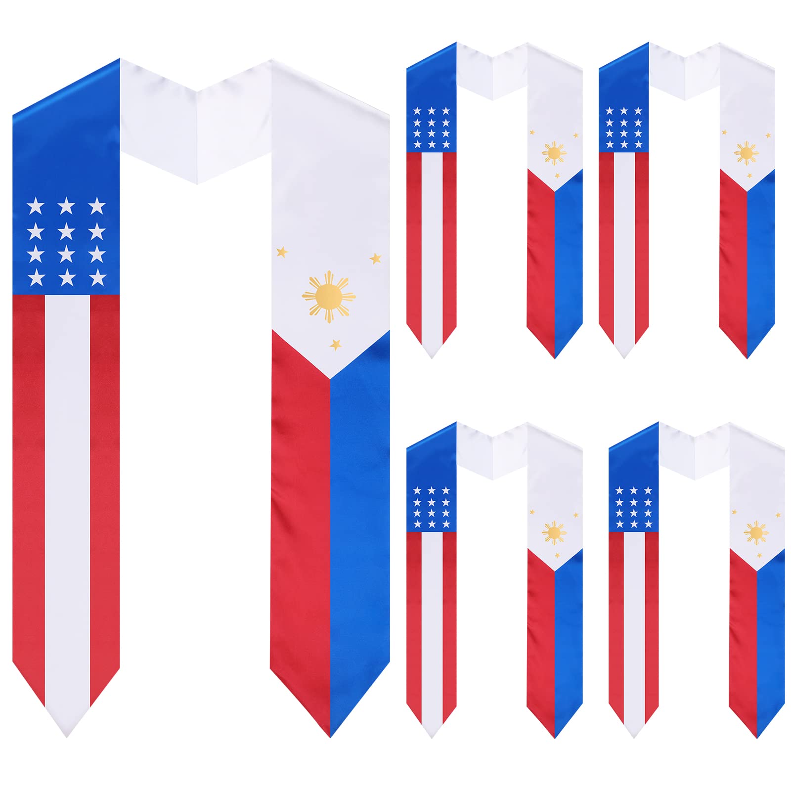 Mua 4 Pieces Graduation Sash Philippines and USA Mixed Country Flag ...