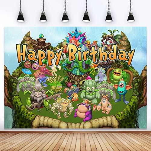 My Singing Monsters Birthday Party Decoration Singing Monsters Backdrop ...