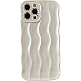 Amazon.com: Caseative for iPhone 12 Pro Max Case,Solid Color Curly Wave ...
