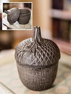 Amazon.com: Cast Iron Acorn Trinket Box : Home & Kitchen