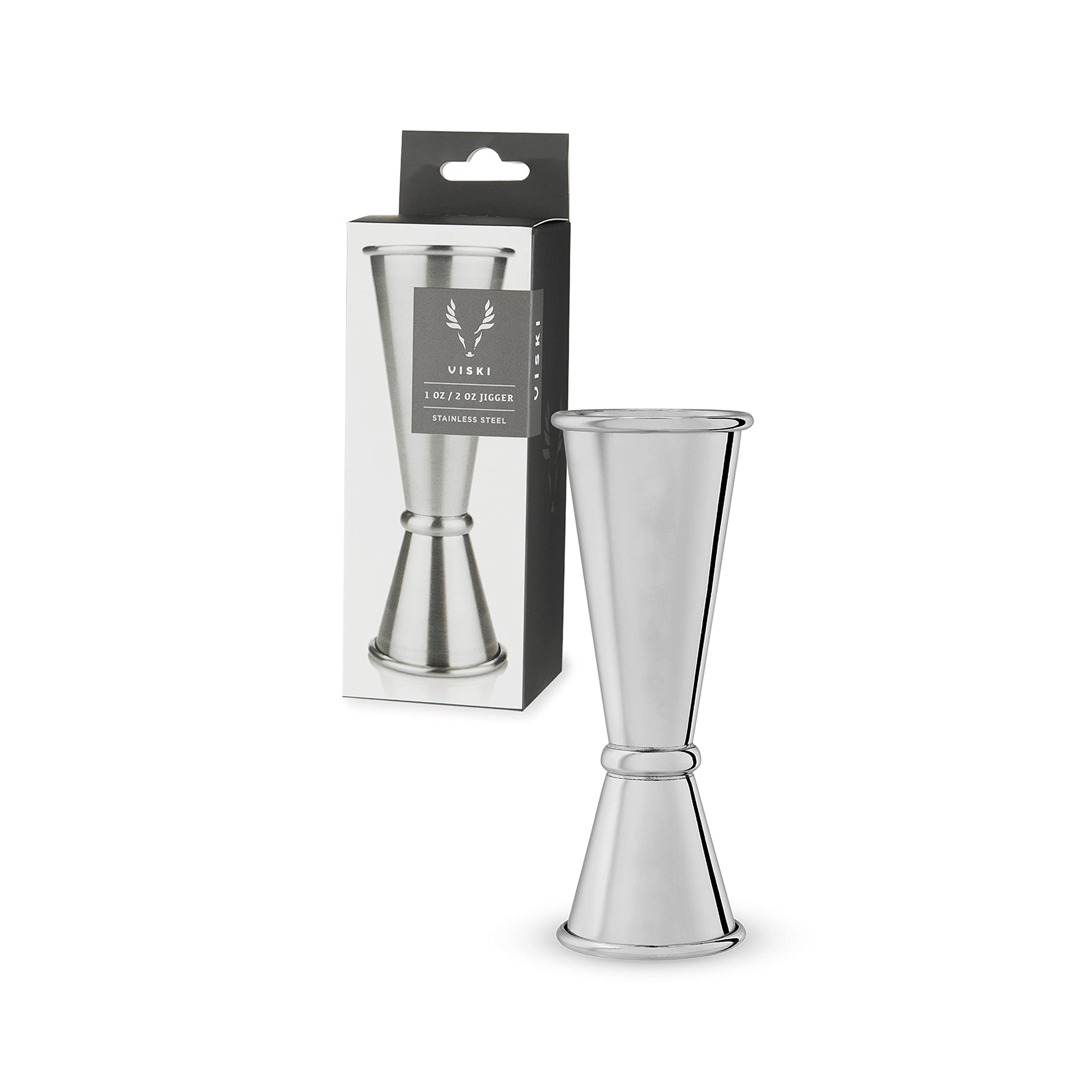 Mua Double Jigger with Measurements Inside, Stainless Steel Cocktail ...