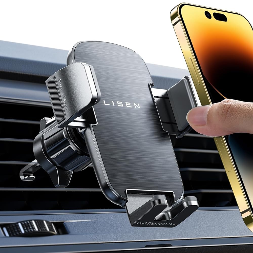 LISEN 2025 Car Phone Mount, Phone Holders for Your Car [Thick Cases ...