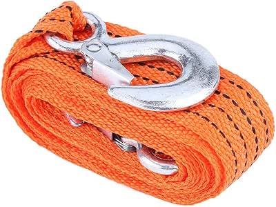 Tow Rope, 4 Meter Heavy Duty Car Trailer Towing Rope Load 3 Ton Nylon ...