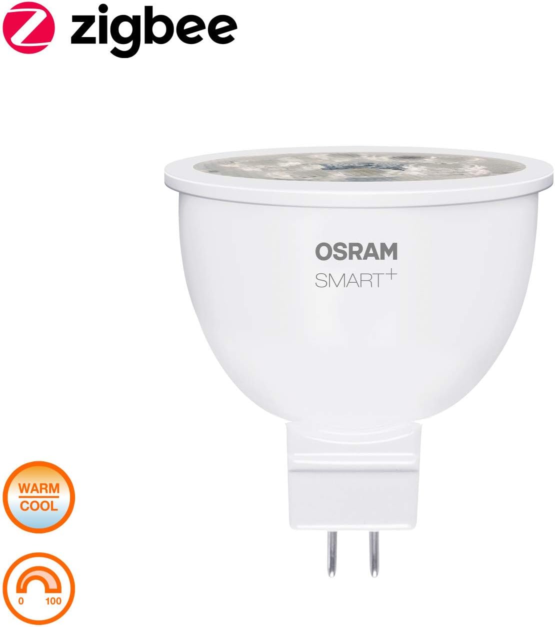 OSRAM Smart+ LED, ZigBee GU5.3 Reflector, 12V, warm white to daylight ...