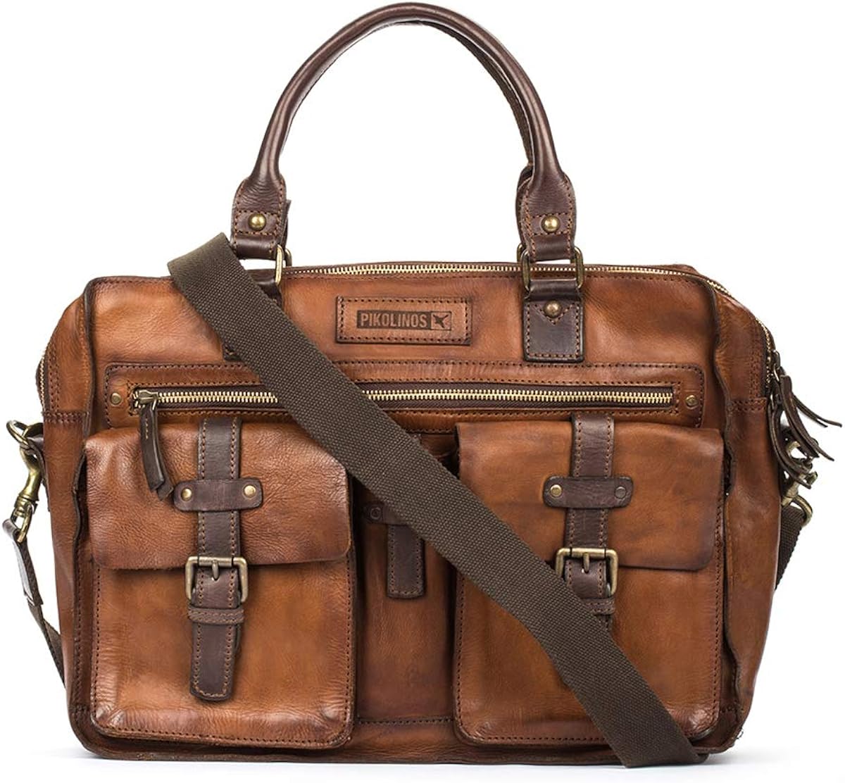 Pikolinos Leather Bag MHA Cognac: Amazon.co.uk: Shoes & Bags