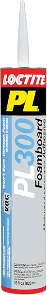 Loctite PL 300 Foamboard Construction Adhesive, 28 Ounce Cartridge ...