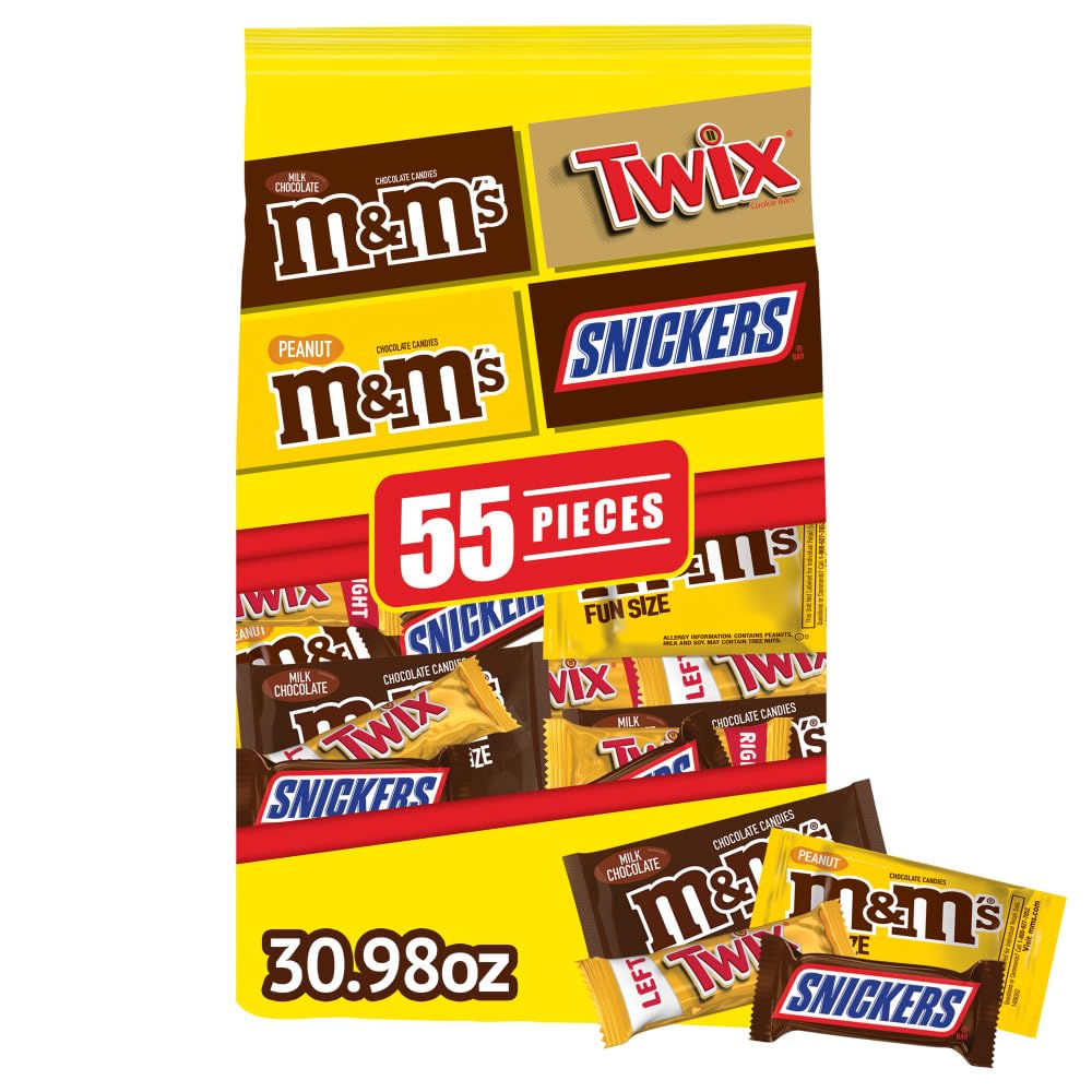 Mua M&M'S, SNICKERS & TWIX Variety Pack Fun Size Milk Chocolate Candy ...