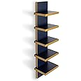 Amazon.com: 5 Tier Wall Shelves, Vertical Column Shelf Floating Storage ...