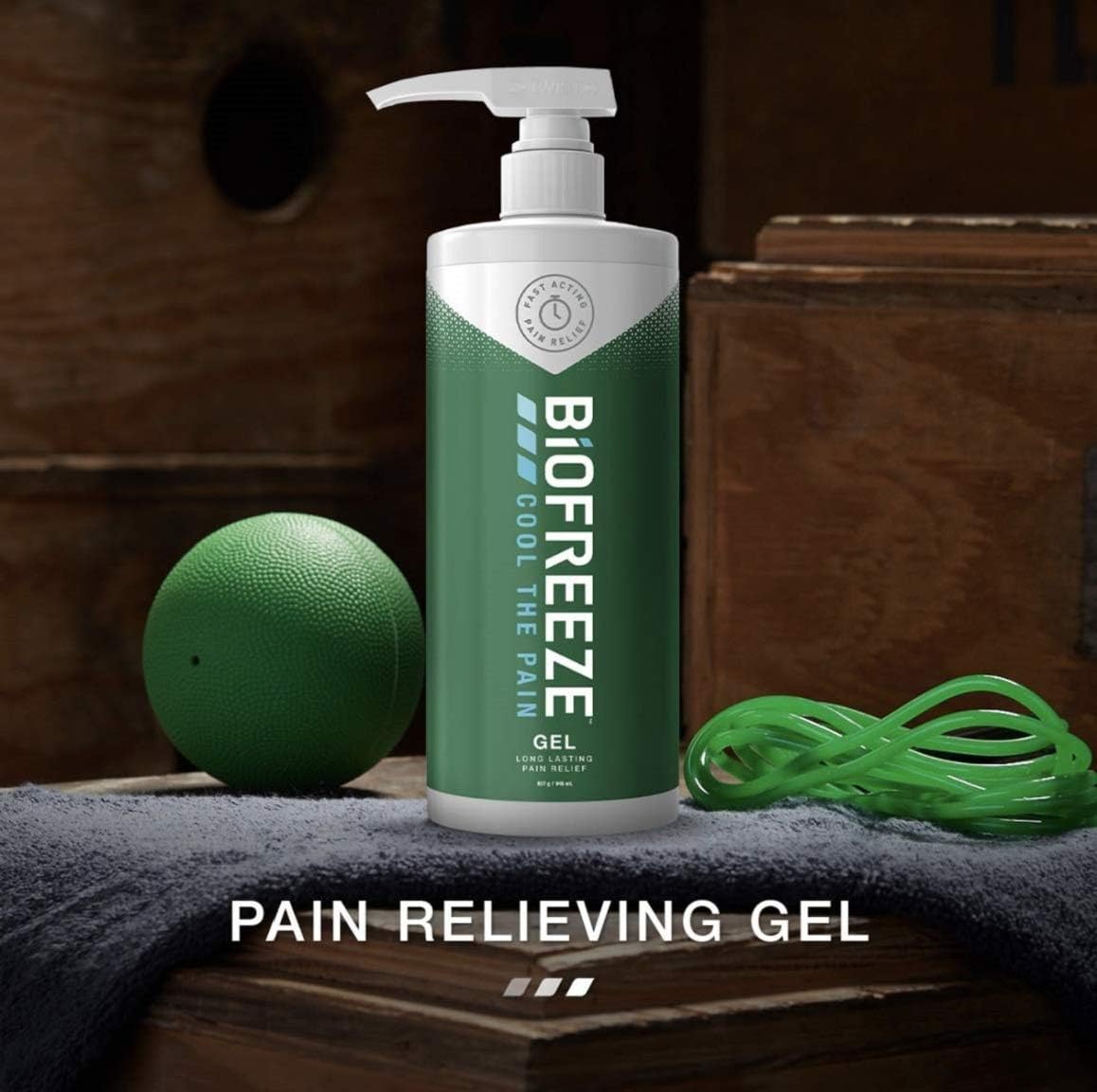 Biofreeze Pain Relieving Gel, 946ml Pump, Cooling Topical Analgesic, On-the-Go Use, Long Lasting ...