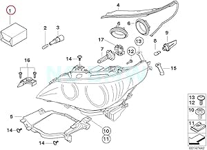 Amazon.com: BMW Genuine Repair Kit Headlight: Automotive