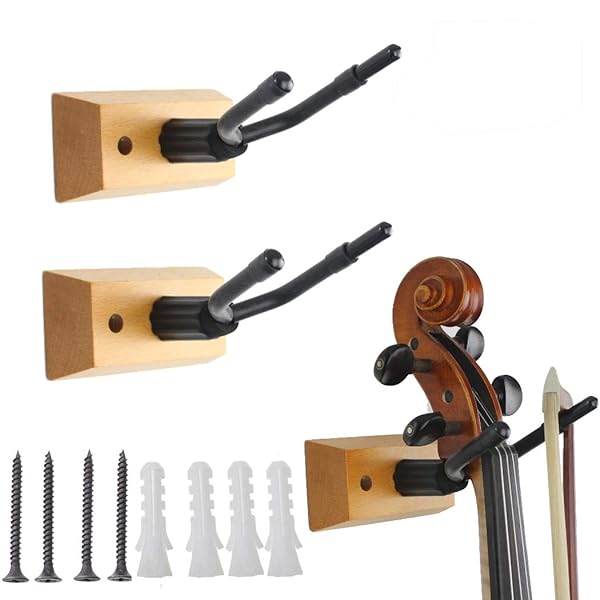Hidear Wall Mount Violin Hanger Wall Mount Violin Hook Violin holder ...