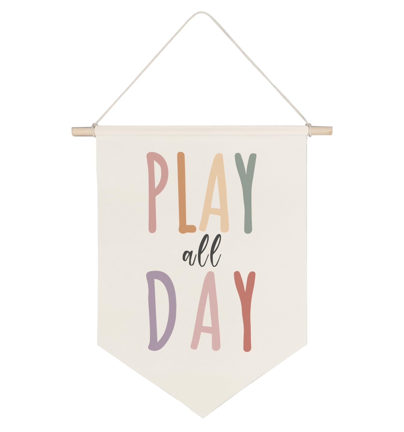 QODUNG Play All Day Sign,Bohemia Classroom Decor,Kids Playroom Canvas ...
