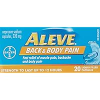 ALEVE Pain relief liquid Gels, Strength To Last Up To 12 hours ...