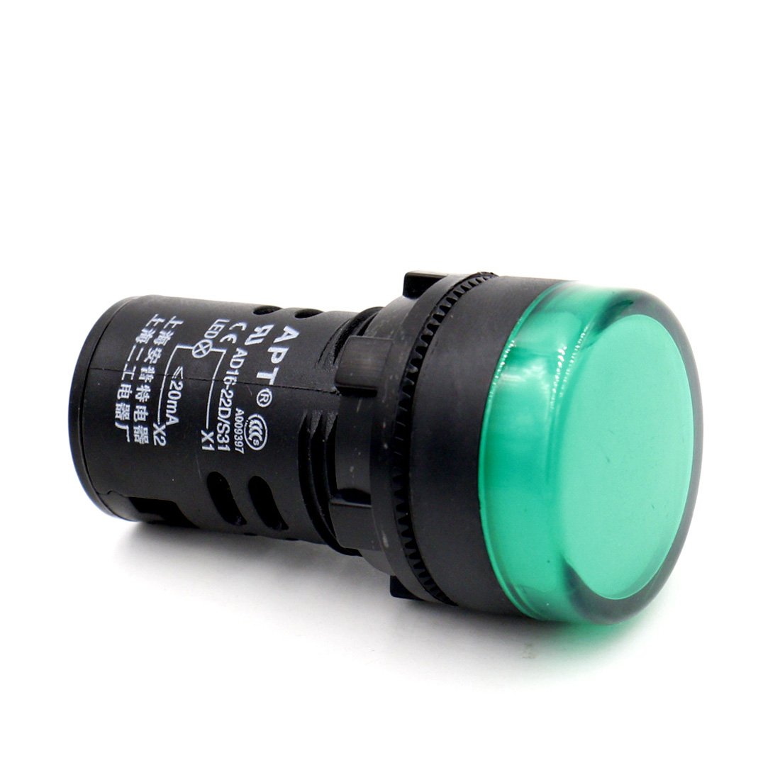 DIYhz 4Pcs AC DC 220V 22mm Red LED Buzzer Alarm Signal Light Flash ...