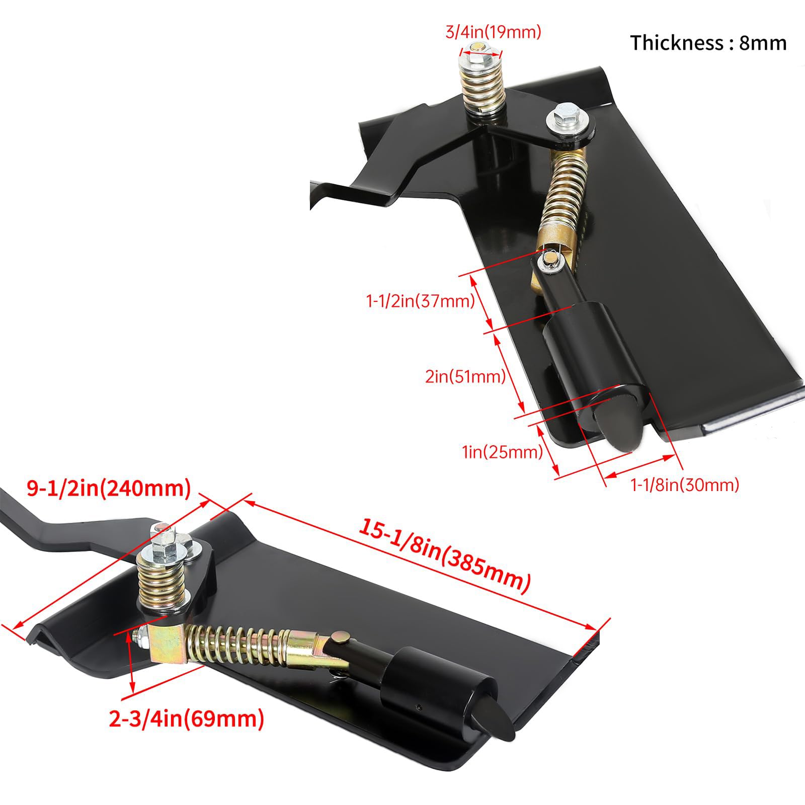 Mua ECOTRIC Pair Skid Steer Quick Tach Attach Conversion Adapter Weld ...