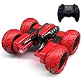 Amazon.com: Threeking RC Stunt Car Remote Control Cars Toy with Lights Double-Sided Driving 360 ...