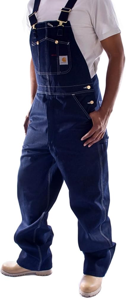 Carhartt Denim Dungarees - Indigo bib Overall Men's Work Dungaree Mens ...