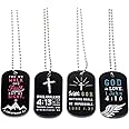 Amazon.com: - 12-Pack Christian Religious Dog Tag Necklaces with Bible ...