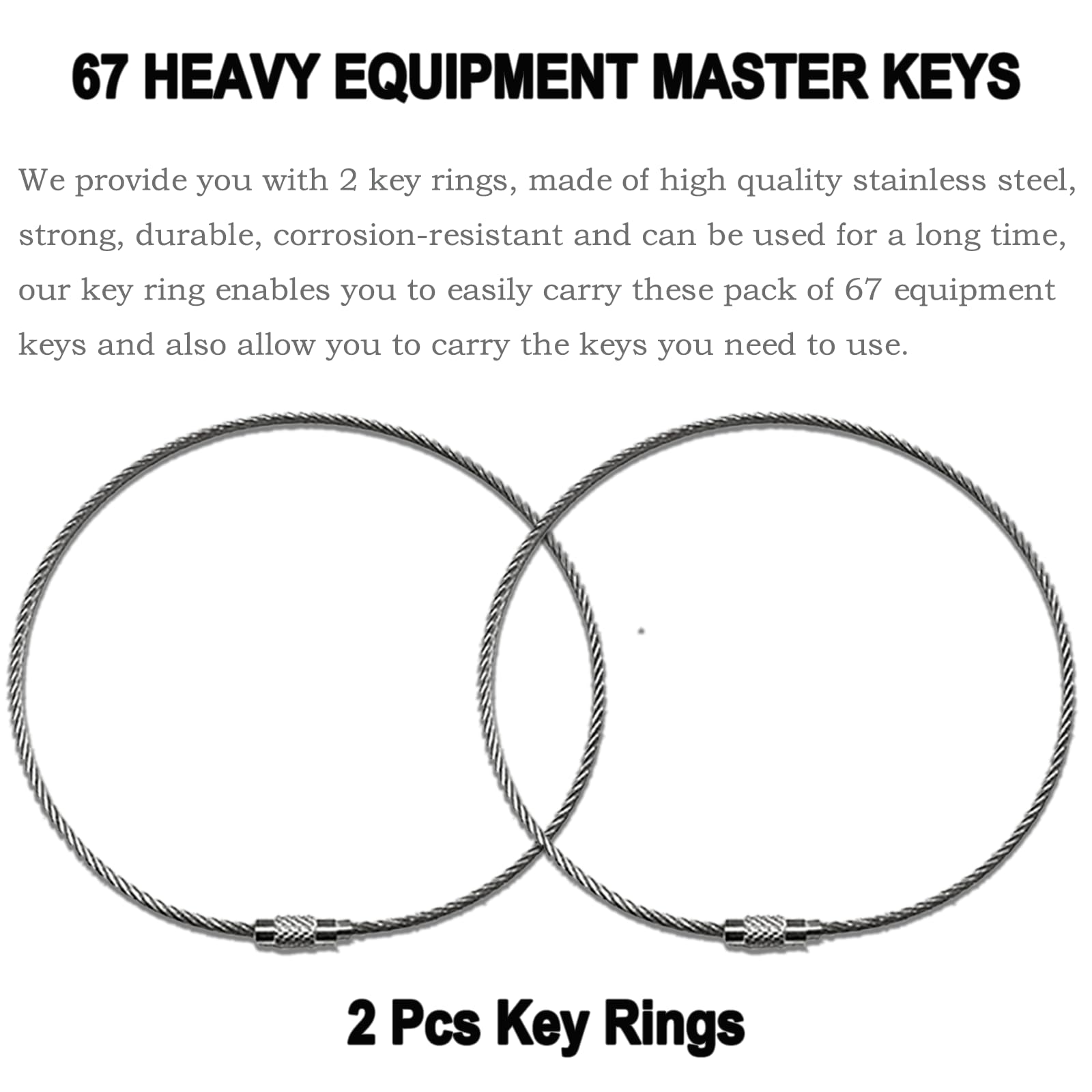 Mua Equipment Key Set-67 Heavy Equipment Master Keys for John ...