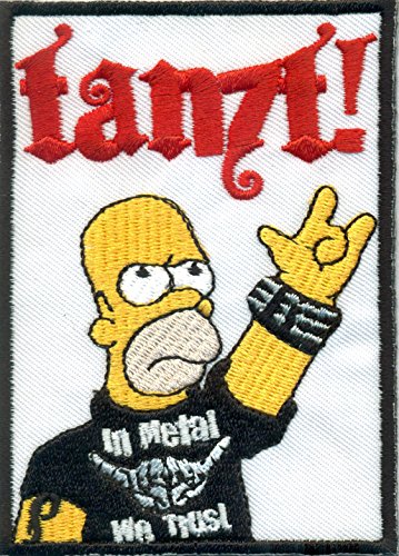Simpsons Homer Simpson TANZT in Heavy Metal we trust Rockabilly Biker ...