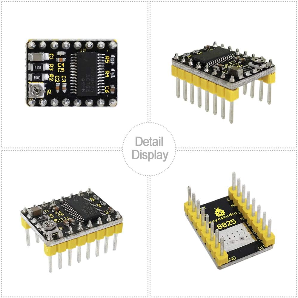 KEYESTUDIO DRV8825 Stepper Motor Driver, 3D Printer Reprap StepStick ...