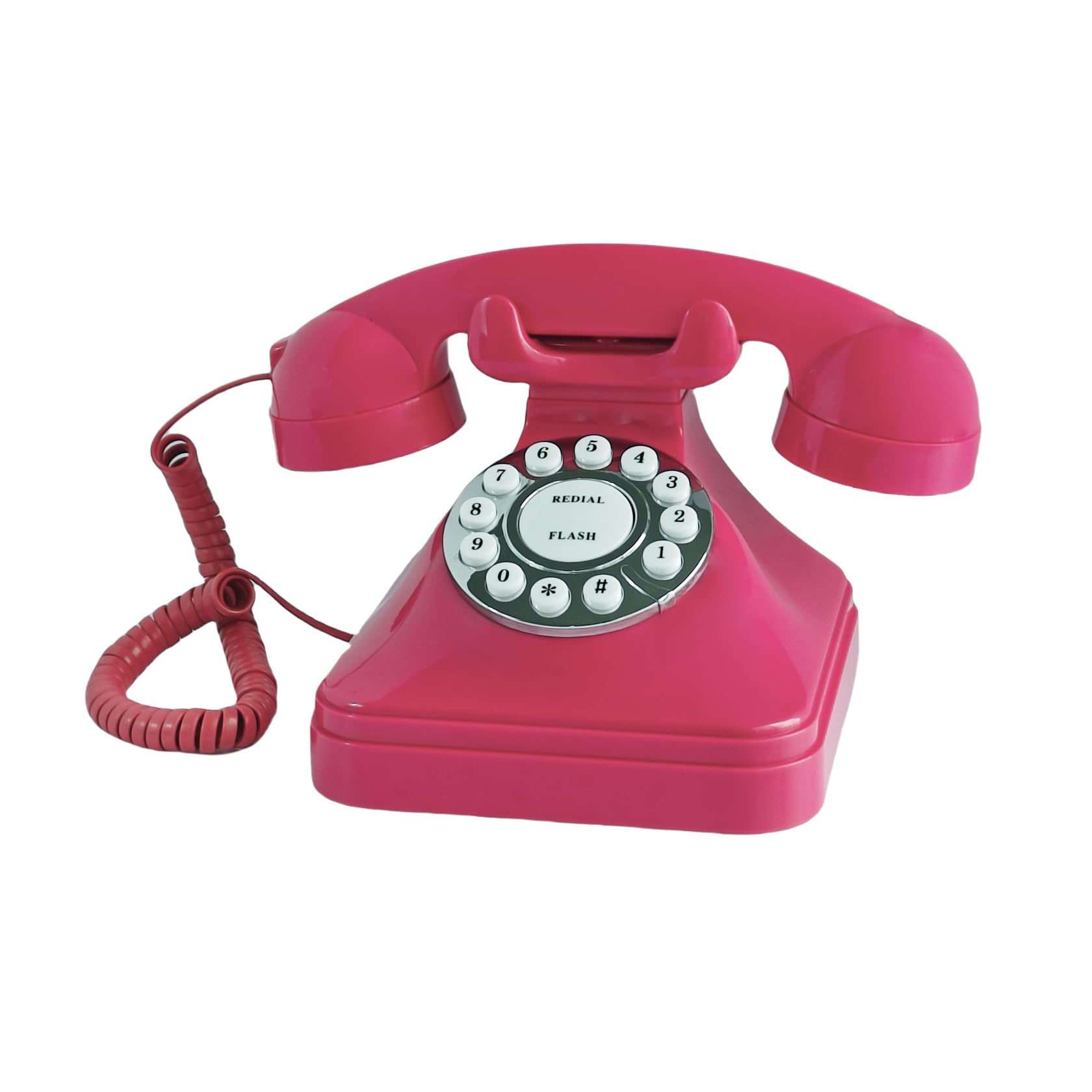 Retro Landline Home Phone,TelPal Corded Old Fashion Desk Phone, Basic ...