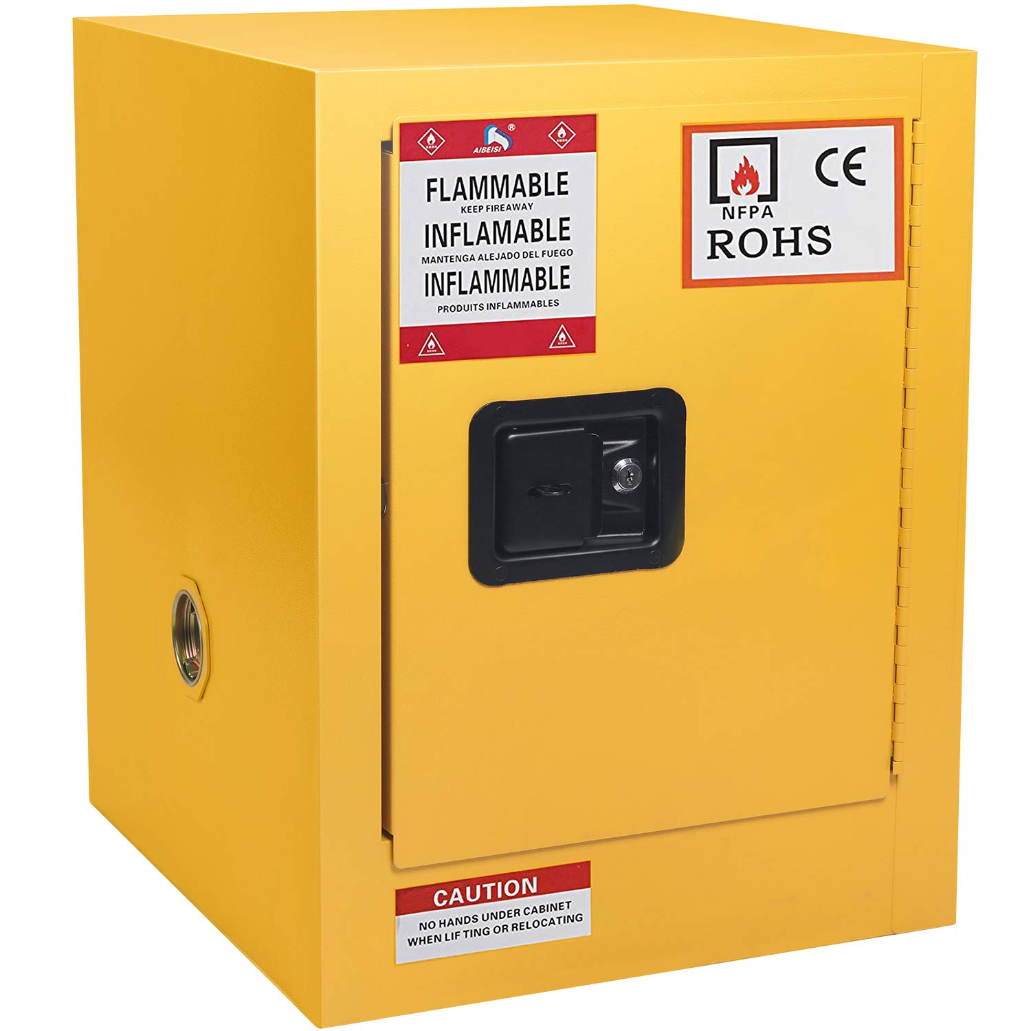 Flammable Cabinet Yellow Steel Safety Cabinet for Flammable Liquids 4 ...