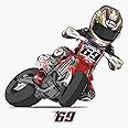Amazon.com - Nicky Hayden Supermoto Sticker Bumper Sticker Vinyl Decal 5"