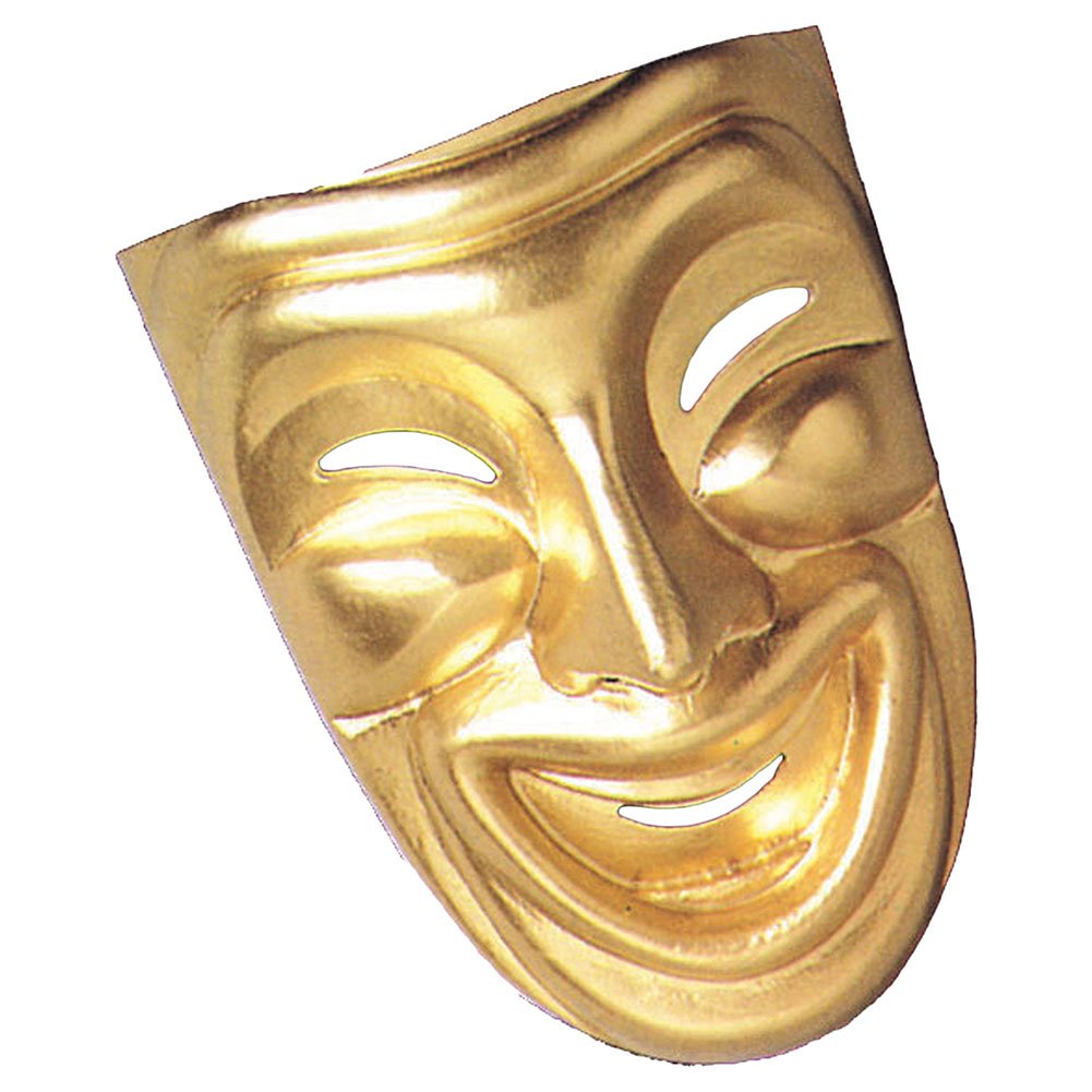 Comedy and Tragedy Masks Costume Accessory: Amazon.in: Clothing ...