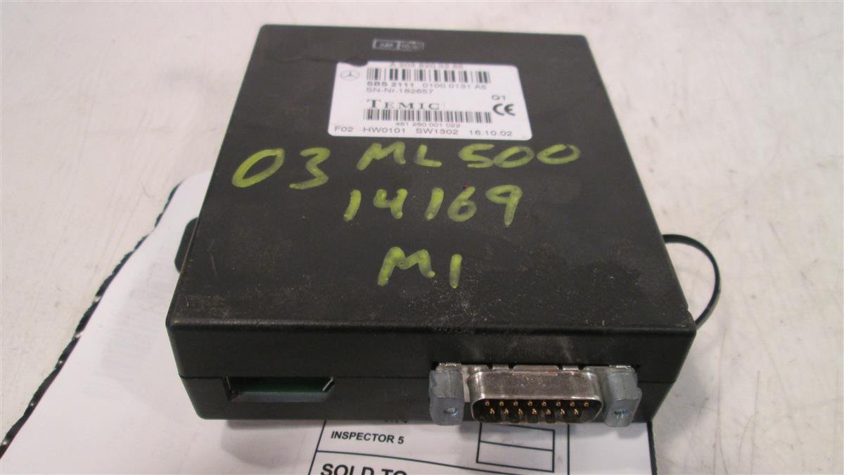 2003 Mercedes-Benz ML500 LANGUAGE CONTROL MODULE 2038203385 on Galleon ...