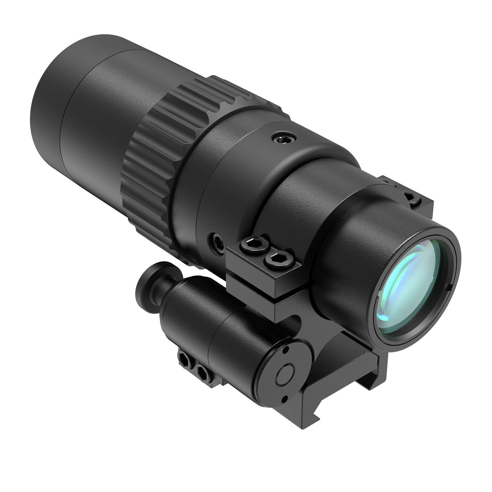Feyachi M56 1.5X - 5X Zoomable Red Dot Magnifier for Absolute Co ...