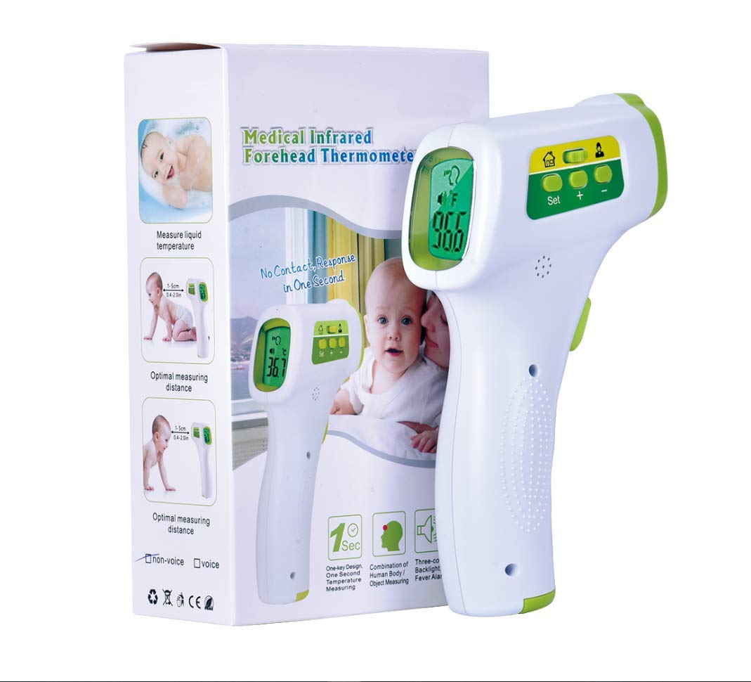Digital Infrared Forehead Thermometer Non-Contact Digital Thermometer ...