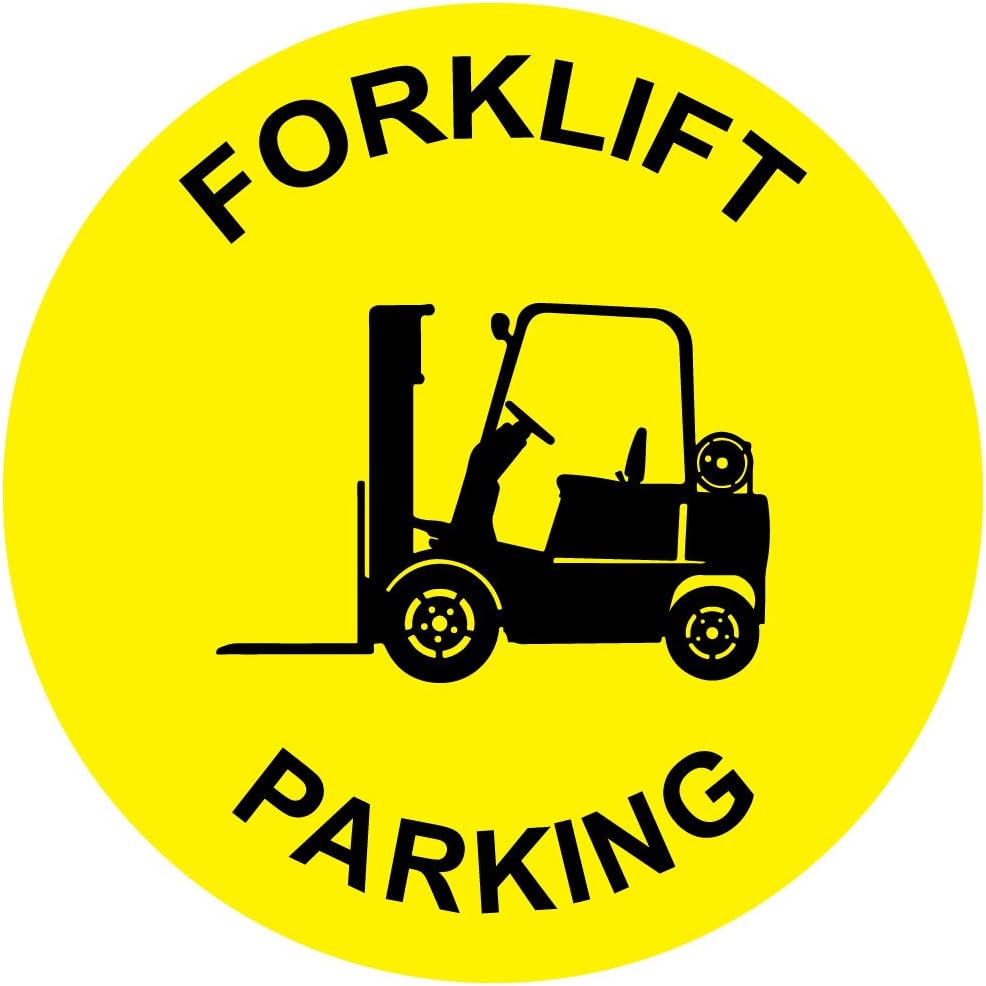 Amazon.com : Forklift Parking Yellow Anti-Slip Floor Sticker Decal 17 ...