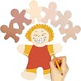 Amazon.com: 60 Pcs Multiple Color People Paper, Multicultural Creative ...